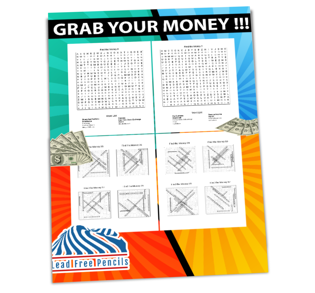 Find The Money Word Search Puzzle - Single Source Books